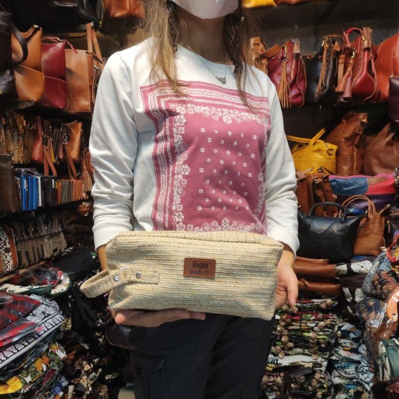 Jual ( COD)pouch/ hand bag/ tas make up bahan goni sintetis termurah by ...