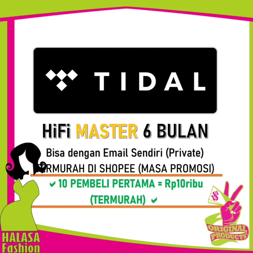 Jual SUPER MURAH PREMIUM TIDAL 6 BULAN HIFI PLUS MASTER WINDOWS ANDROID ...