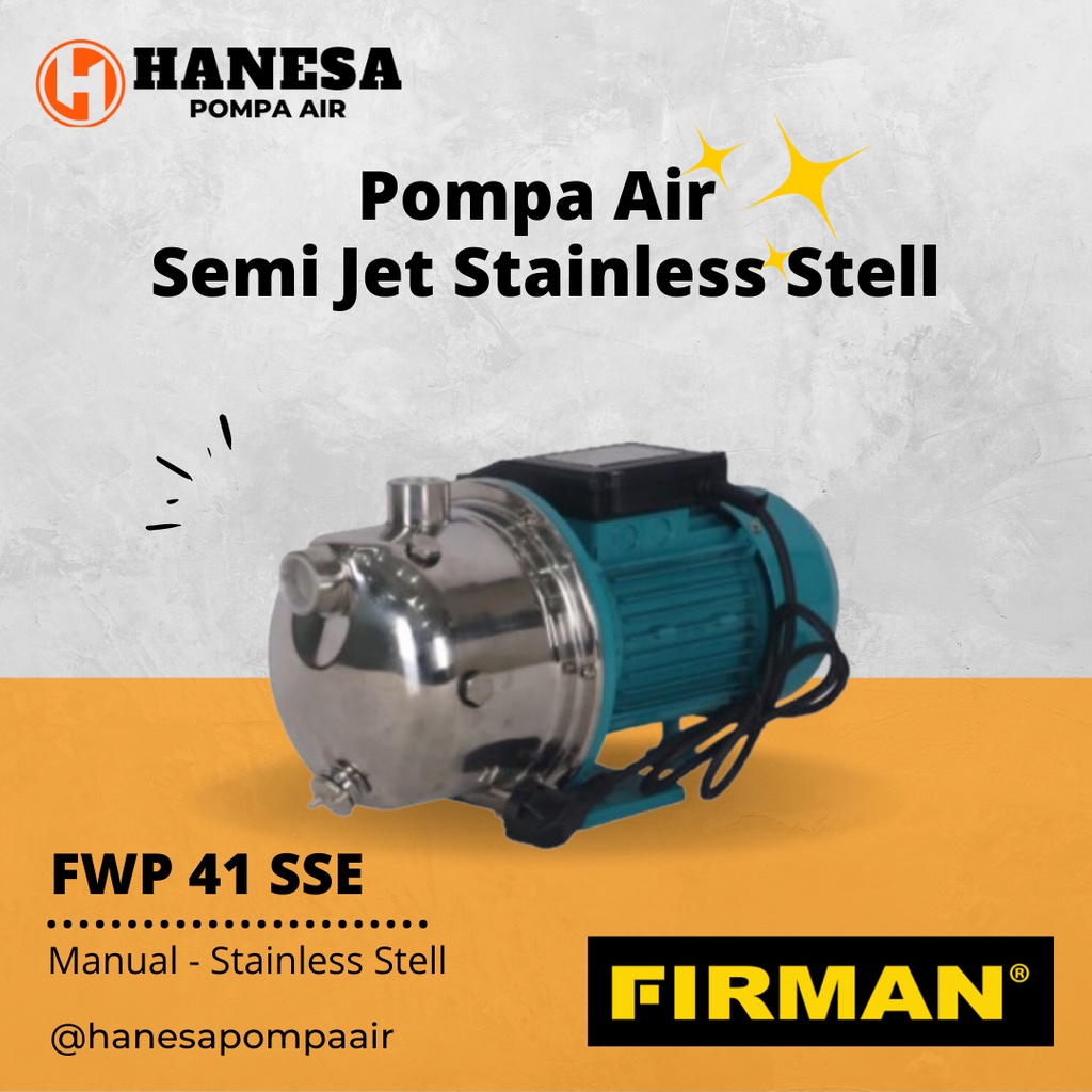 Jual Firman FWP 41 SS Pompa Semi Jet Stainless | Shopee Indonesia