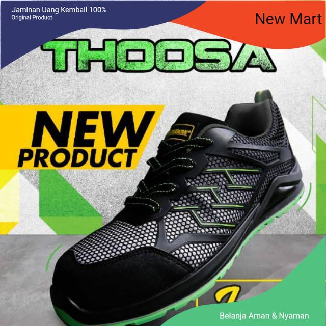 Jual Krisbow Sepatu Sneakers Safety Shoes Thoosa | Shopee Indonesia