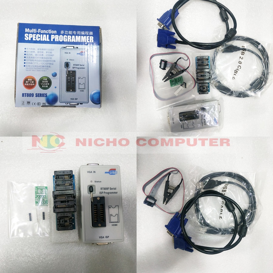 Jual FLASH BIOS RT809 RT809F ISP Programmer (99-012) | Shopee Indonesia