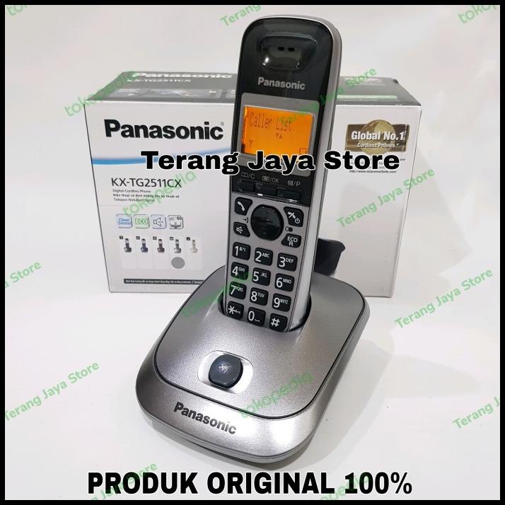 Jual Telepon Wireless Panasonic Kx-Tg2511 (Silver) | Shopee Indonesia