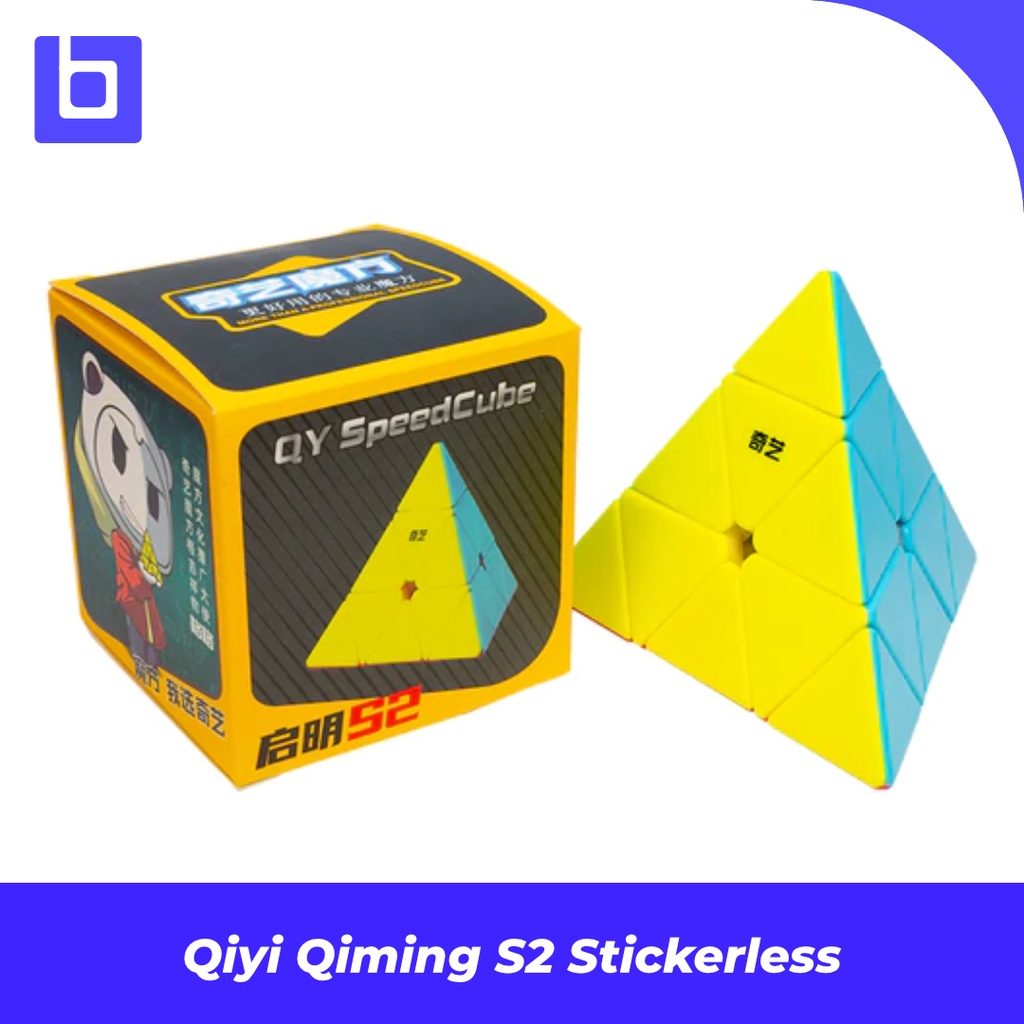 Jual Cube Pyraminx QiYi QiMing Pyraminx S2 Stickerless Original ...