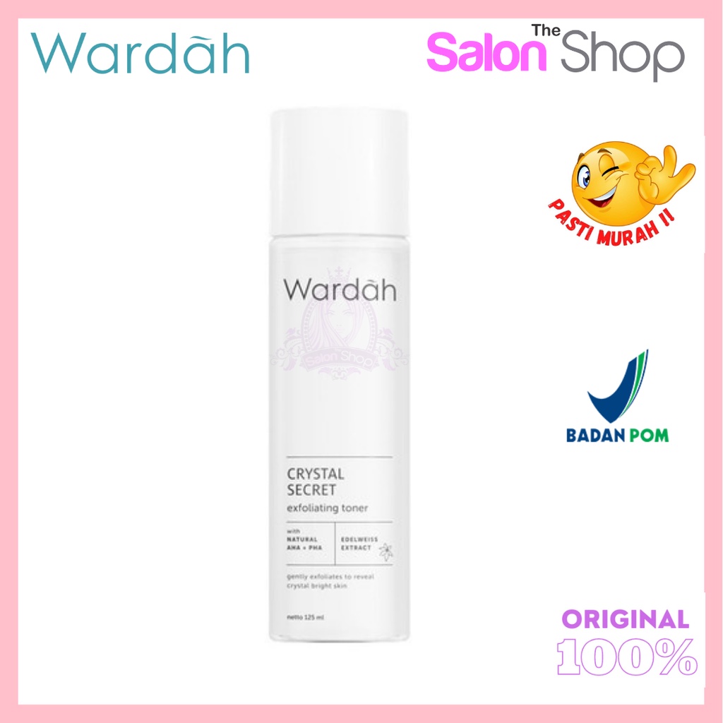 Jual ♦️THESALONSHOP♦️ Wardah Crystal Secret Exfoliating Toner with Natural AHA+PHA 100 ml ...