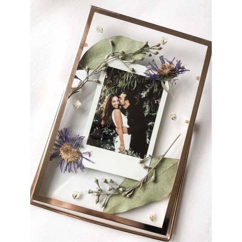 Jual frame with flowers/ bunga kering hadiah kado bingkisan ulangtahun ...
