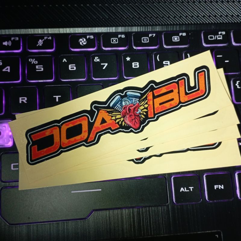 Jual sticker printing doa ibu stiker racing team | Shopee Indonesia