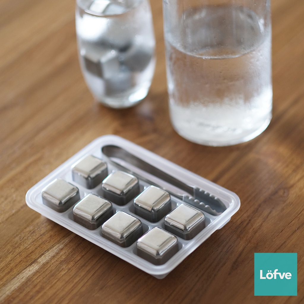 Jual ICE CUBE STAINLESS 8PCS | SUS 304 food grade es batu stainless ...
