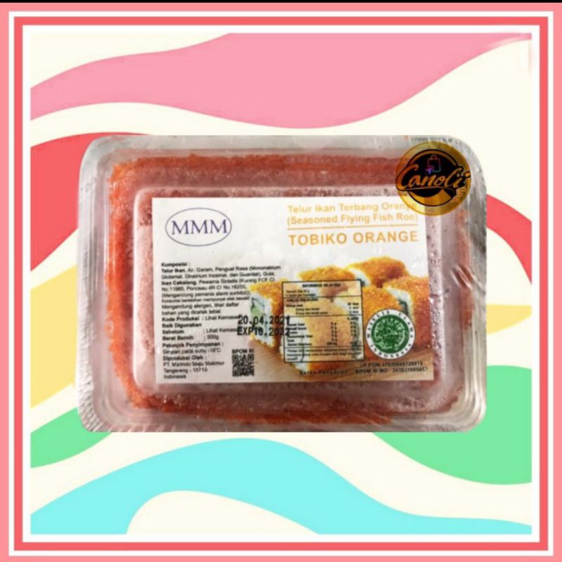 Jual Tobiko Orange 500 gr / Telur Ikan Terbang / Flying Fish Roe ...