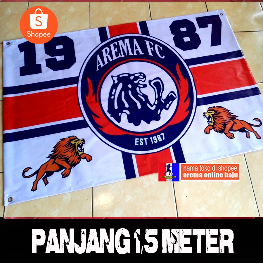 Jual BENDERA ULTAH AREMA 36 TAHUN HIASAN DINDING LOGO AREMA FC ...