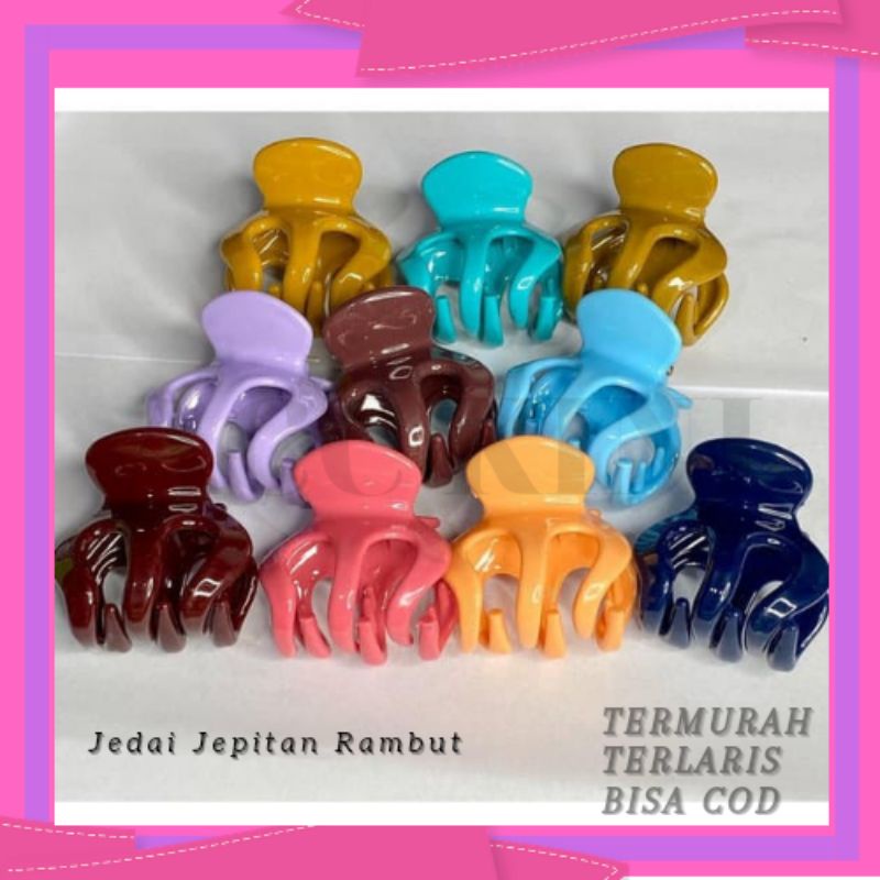 Jual AccKini - Jedai Jepitan rambut 5 CM Cakar 3 Warna /Jepitan Rambut ...