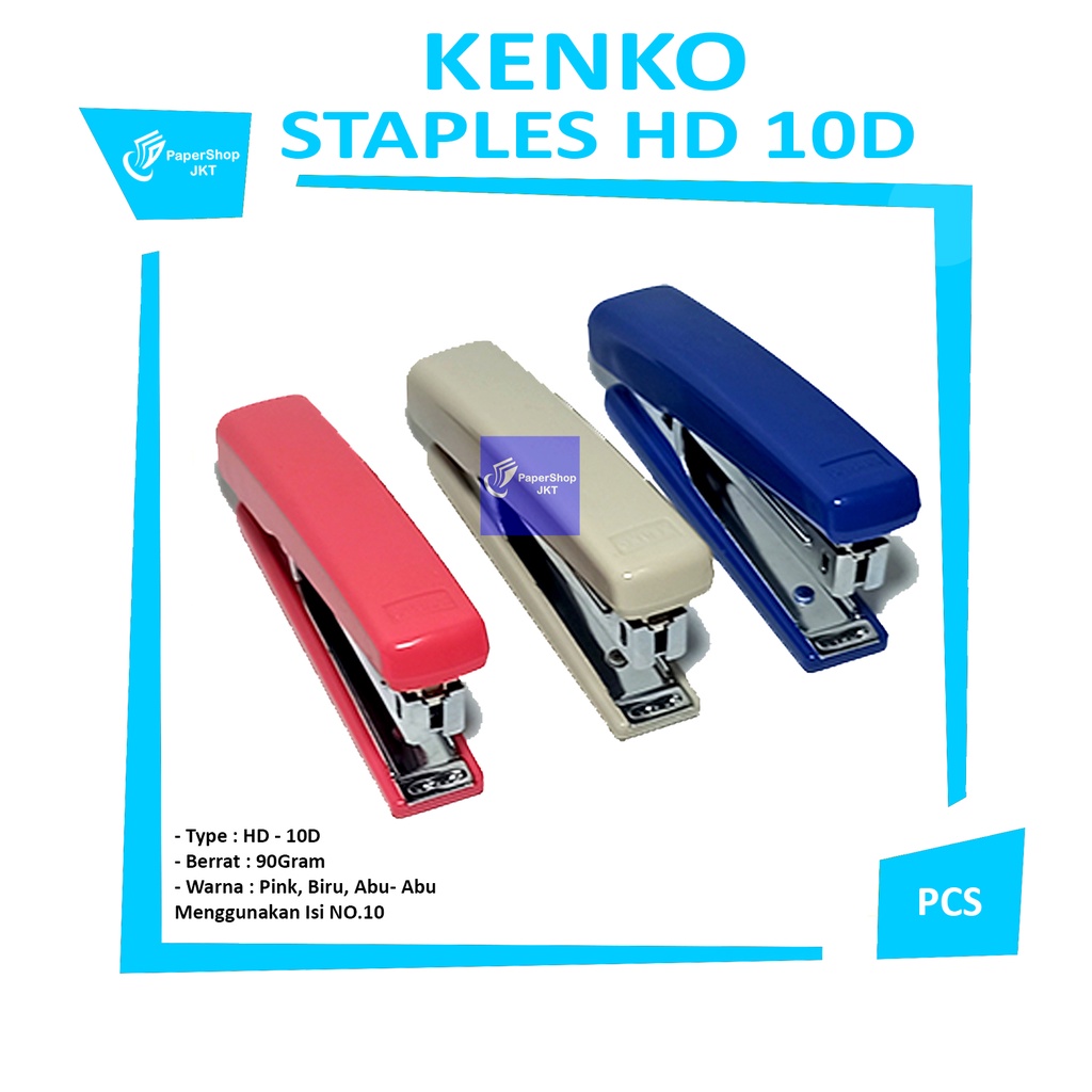 Jual KENKO - Stapler - Staples HD-10D Berwarna - Pcs | Shopee Indonesia