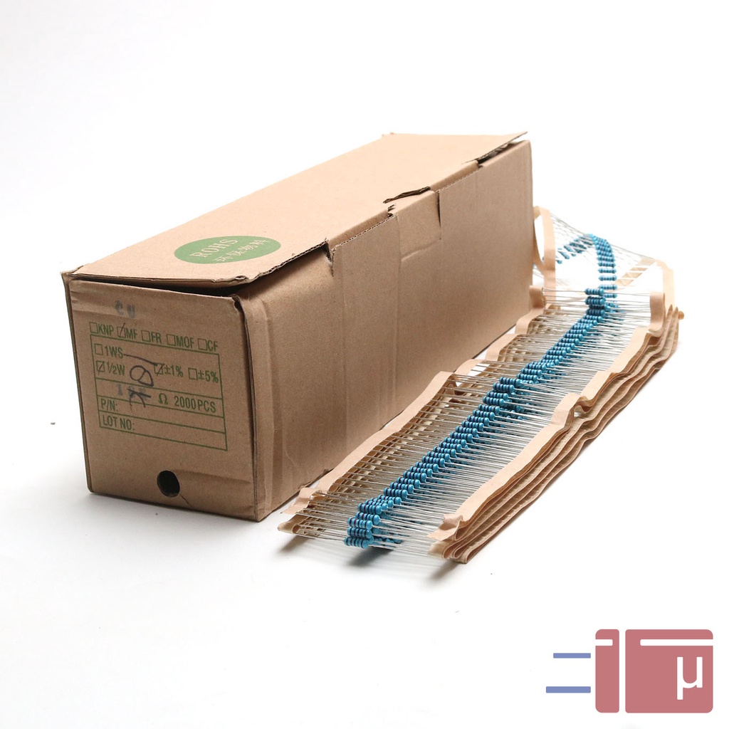 Jual x10 Resistor 18K 1/2W Metal Film 1% Taiwan Kaki Tembaga | Shopee Indonesia