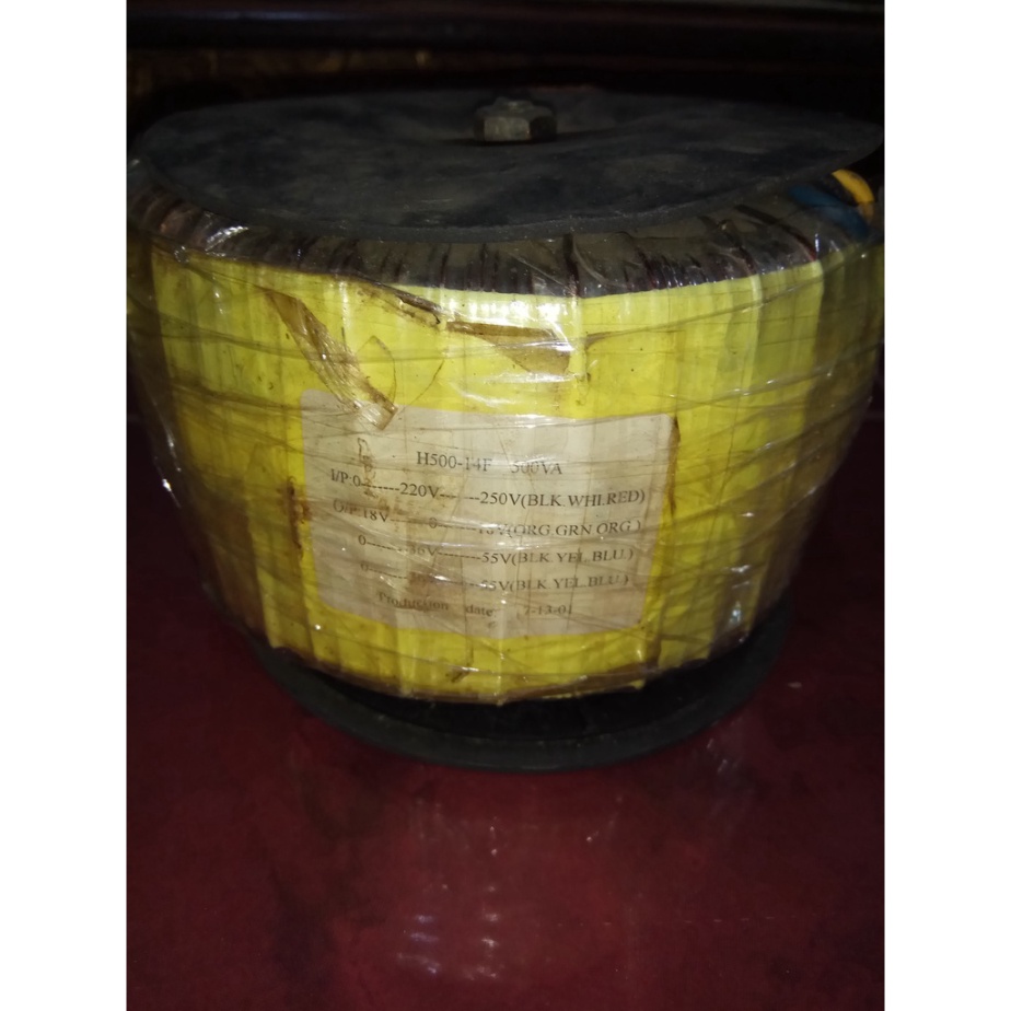 Jual TRANSFORMER TRAFO TOROIDAL II 500 - 14 F 500VA 55V CT BUILT UP ...