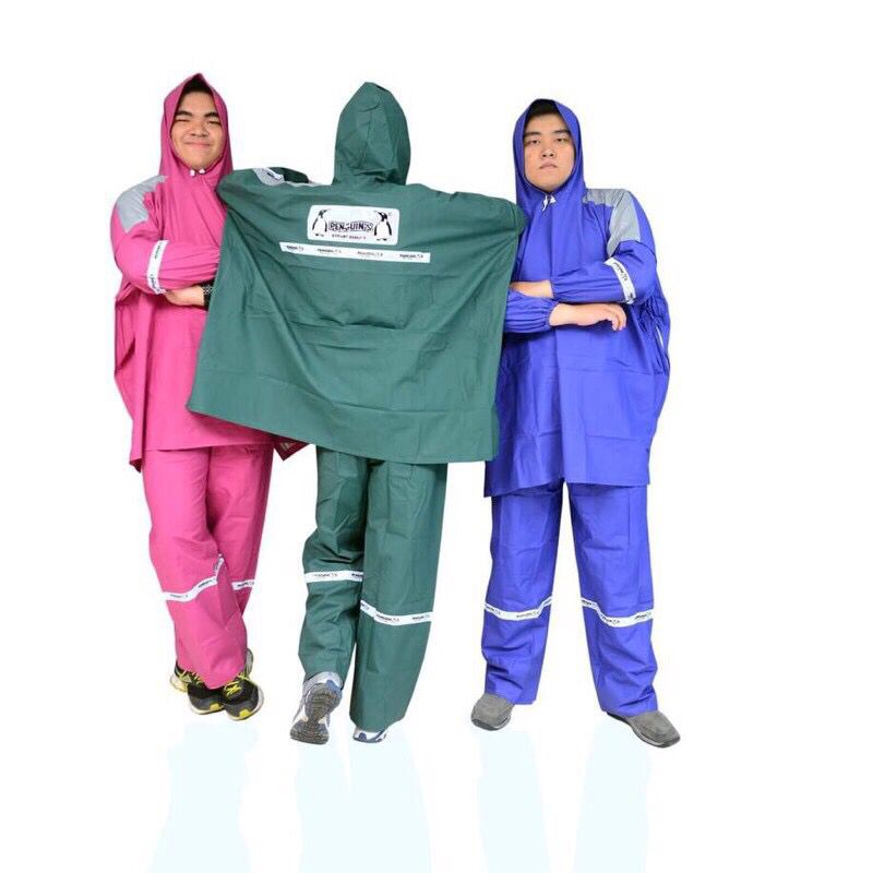 Jual Jas Hujan Setelan Jaket Celana Ponco LENGAN Penguins Kombinasi ...