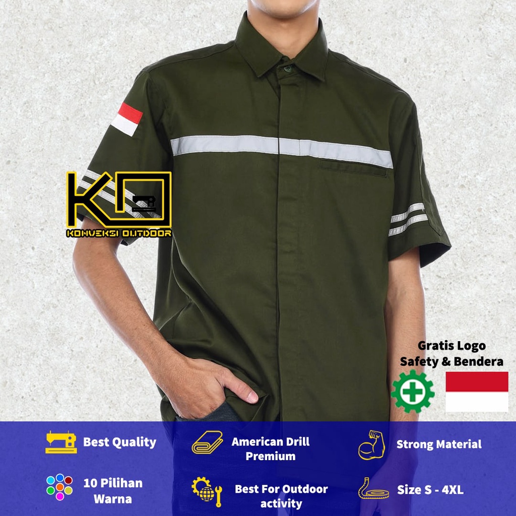 Jual BAJU KEMEJA WEARPACK BAJU SAFETY K3 OUTDOOR INDOOR - Seragam ...