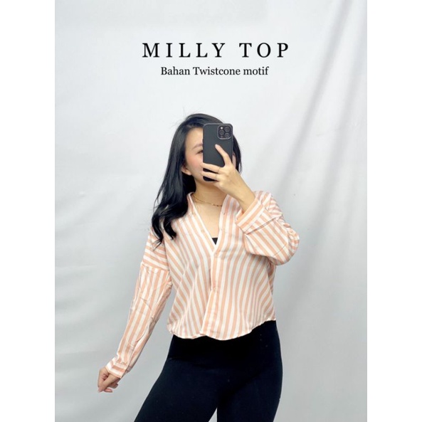 Jual Ailev Studio | Pakaian Kemeja Fashion Trendy Twistcone Import Korea Wanita ( Milly Top ...