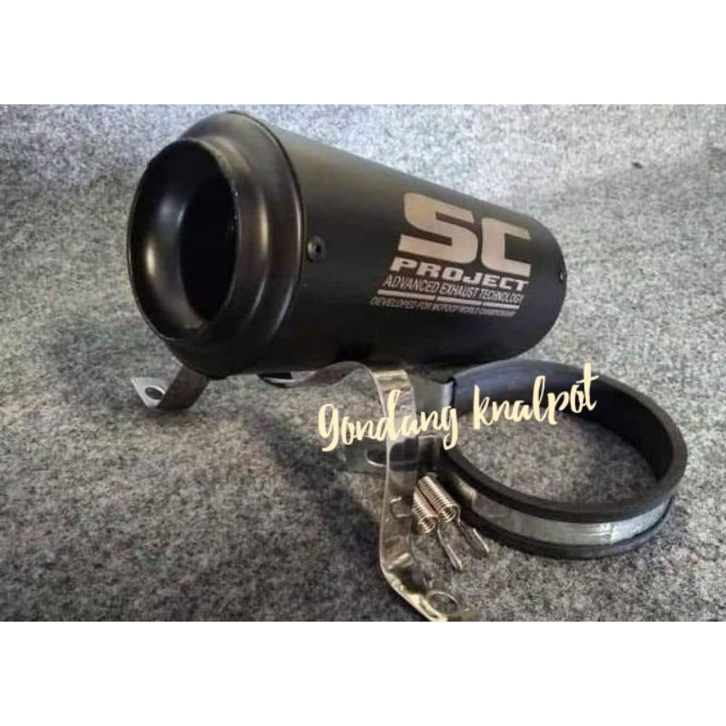 Jual SILENCER RACING SC PROJECT BLACK DOOF SERIES | Shopee Indonesia