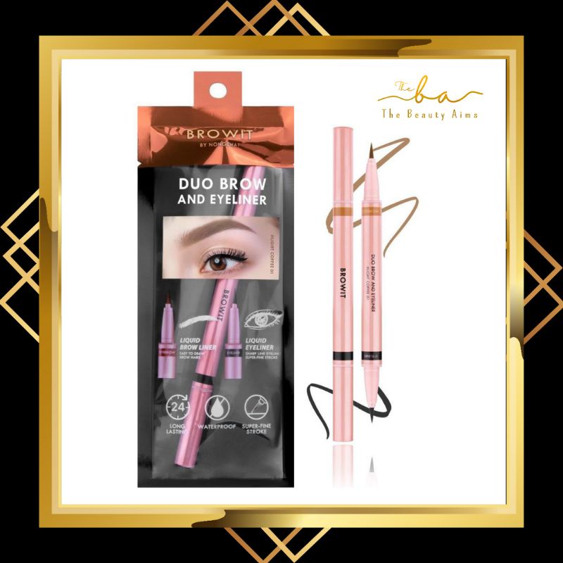 Jual BROWIT Duo Brow And Eyeliner /Browit Spidol Alis dan Eyeliner | Shopee Indonesia