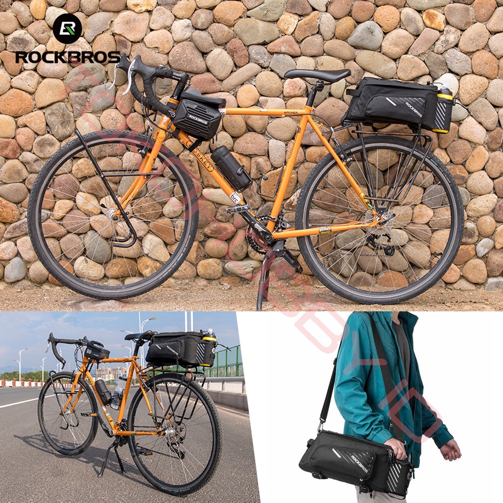 Jual ROCKBROS A9BK A9-BK Tas Pannier Touring Sepeda Trunk Bag Busa ...