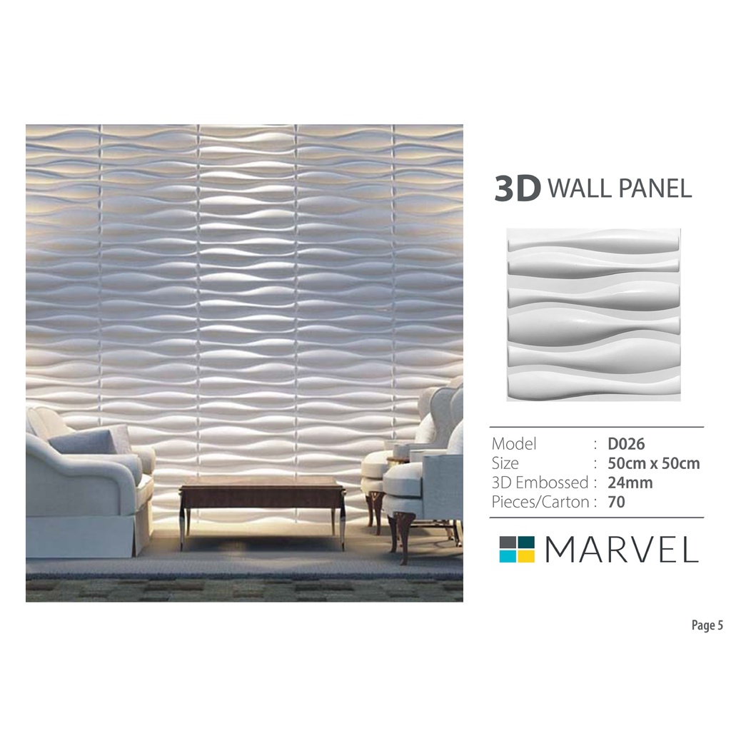 Jual Wall Panel Dinding 3D PVC - D026 | Shopee Indonesia