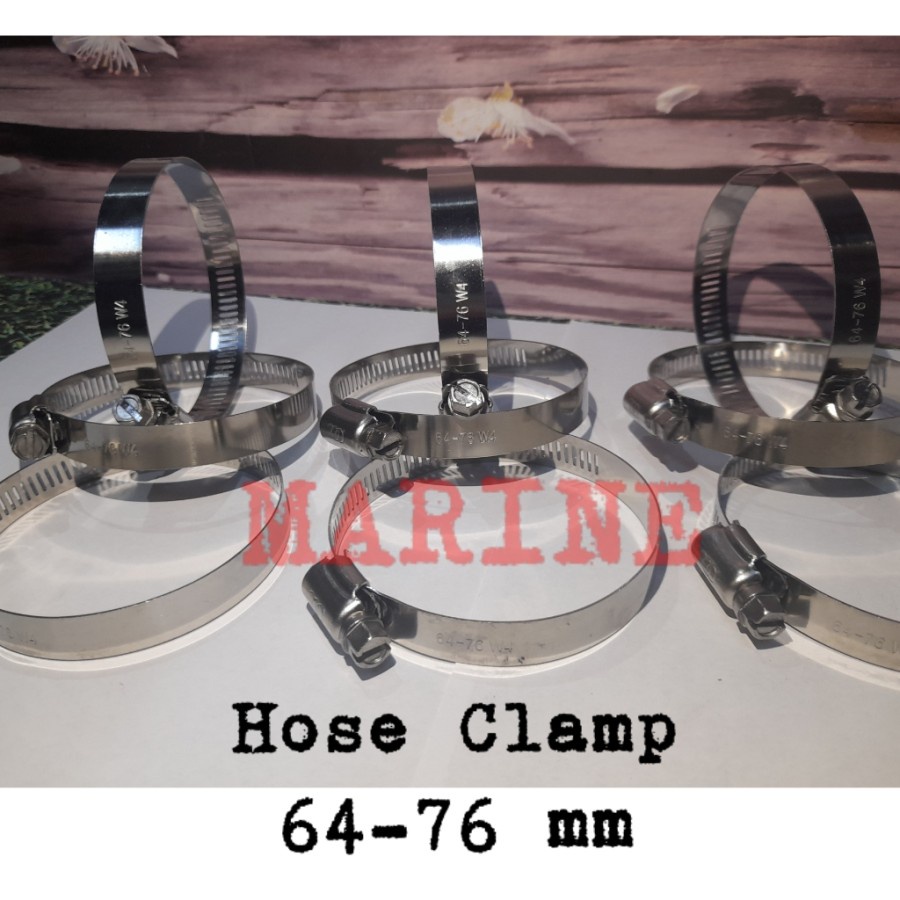 Jual KLEM SELANG / PENGIKAT BESI STAINLESS STEEL 304. 64-76MM | Shopee ...