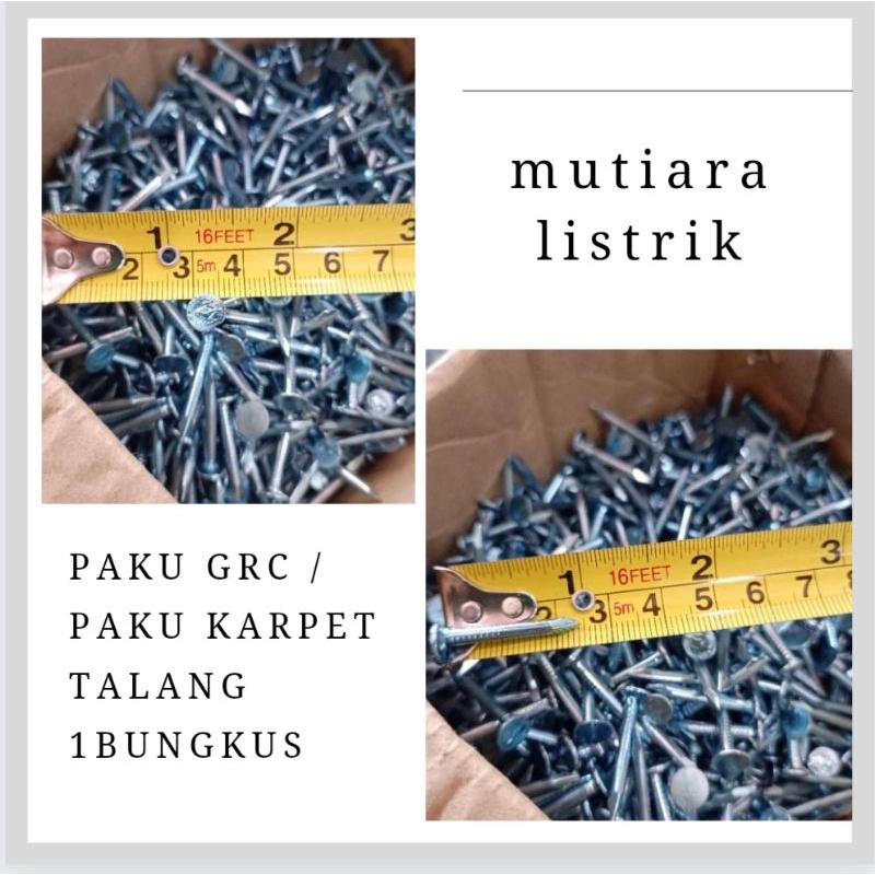 Jual Paku Grc Board 2cm Paku Karpet Talang 2cm 1 bungkus | Shopee Indonesia