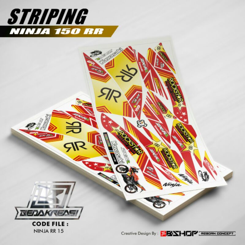 Jual stiker striping ninja 150 RR varian warna 003 | Shopee Indonesia