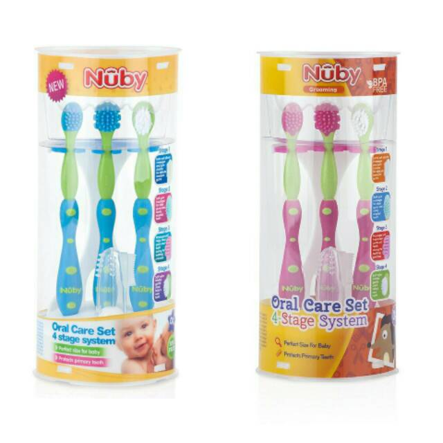 Jual NUBY ORAL CARE SET SIKAT GIGI BAYI ANAK | Shopee Indonesia