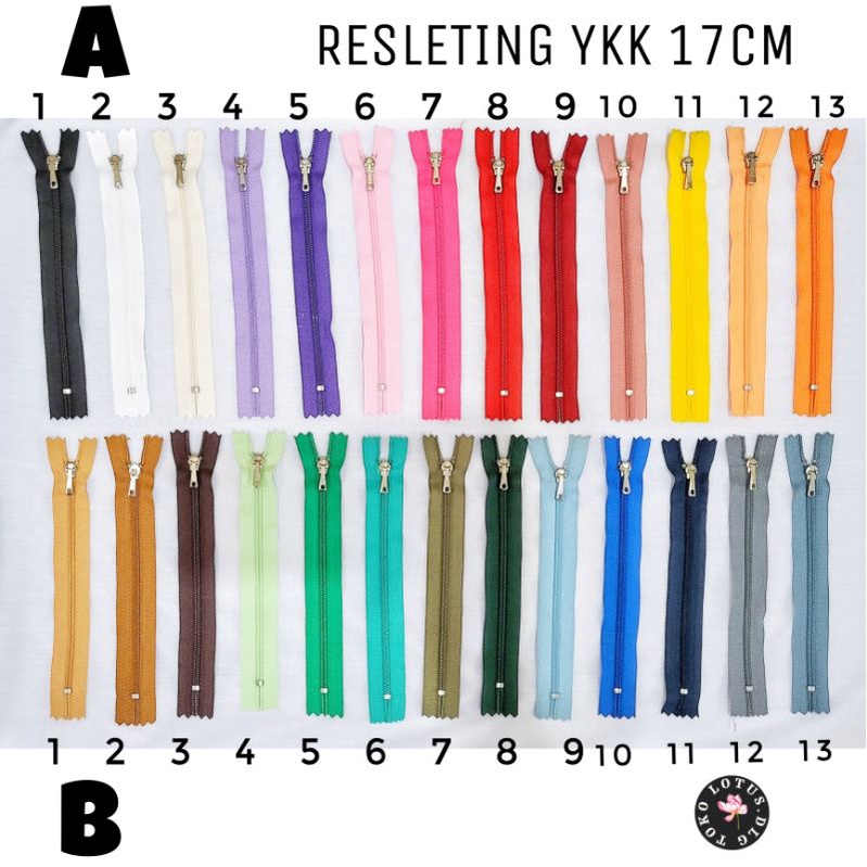 Jual Resleting rit YKK risleting 17cm / 7" | Shopee Indonesia