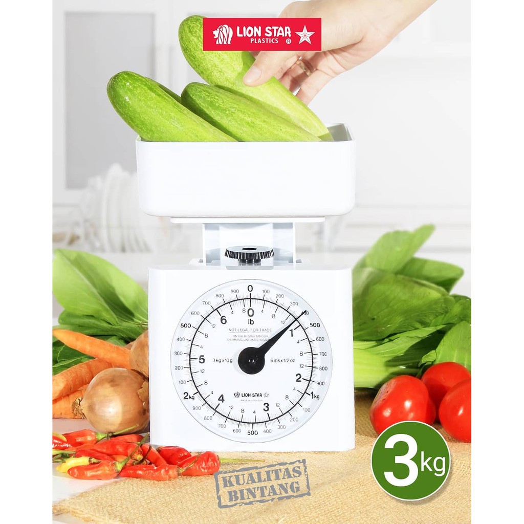 Jual Timbangan Tepung Lion Star Royal Scale 3KG KS-4 Timbangan Kue ...