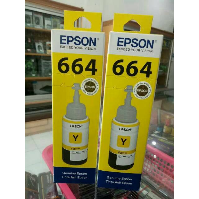 Jual TINTA EPSON 664 YELLOW ORIGINAL | Shopee Indonesia