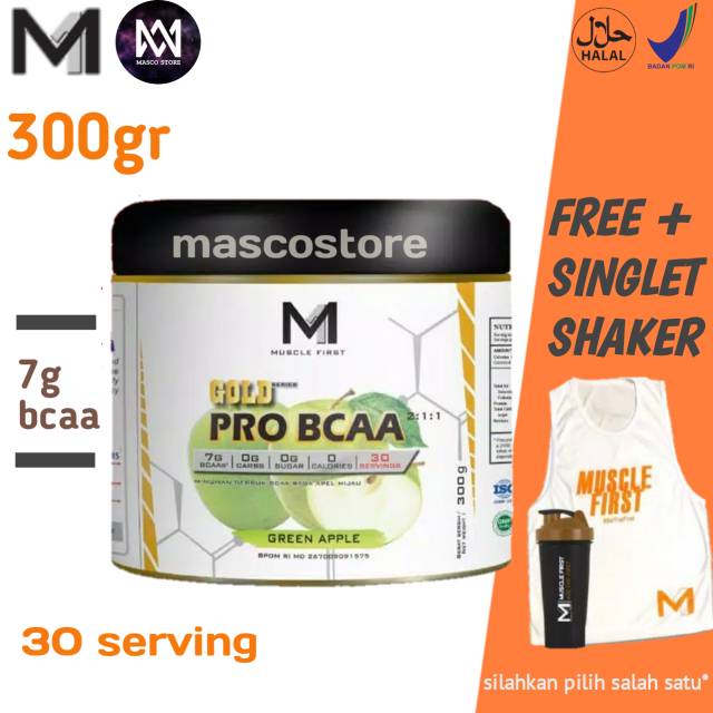 Jual M1 muscle first pro gold BCAA muscle first BCAA 300gr ...