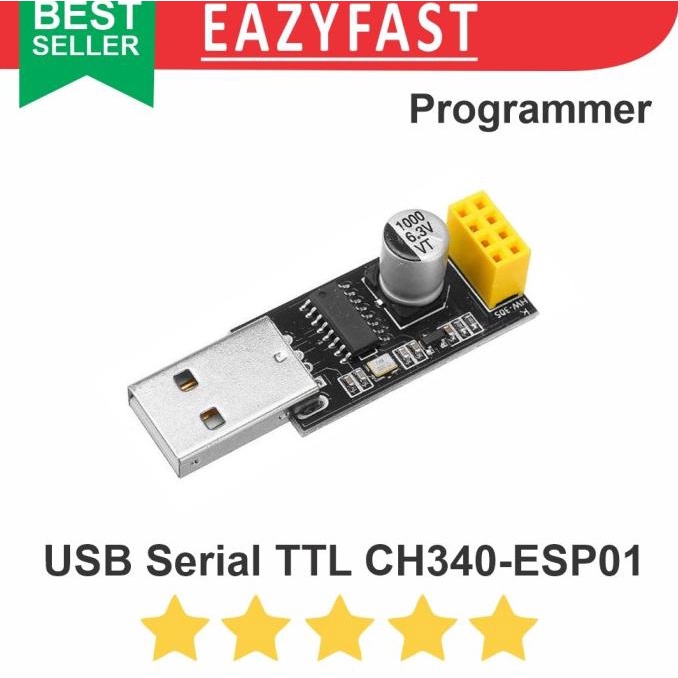 Jual Ch340 Ch 340 Usb To Rs232 Esp8266 Esp01 Ttl Serial Converter