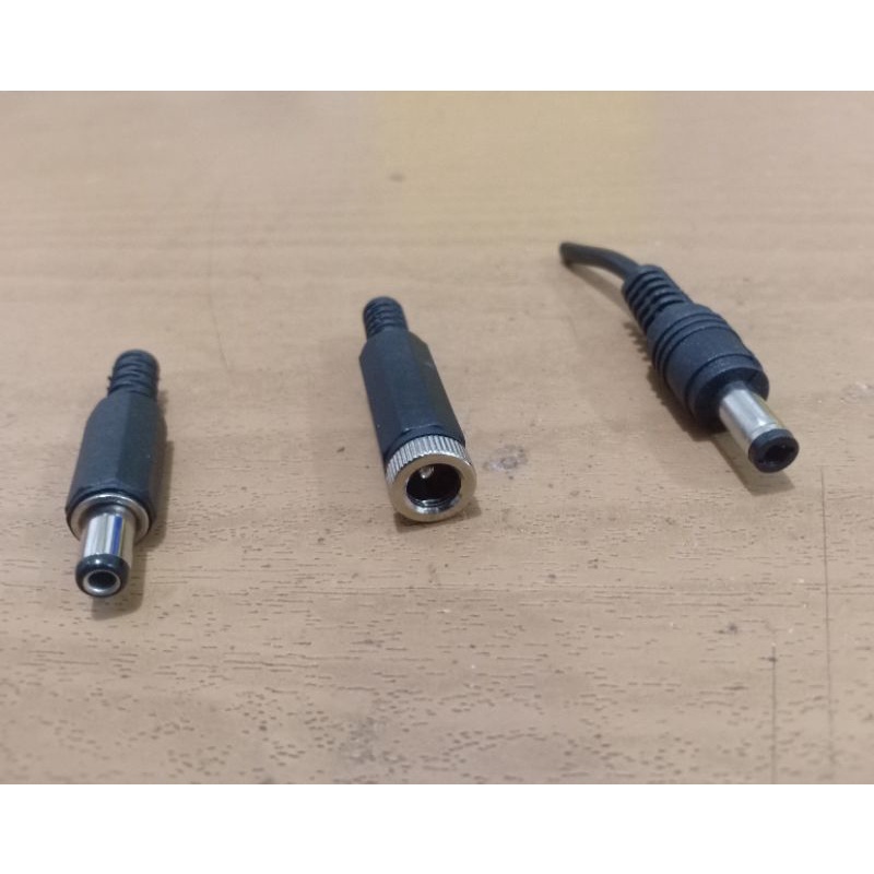 Jual konektor dc male female socket panel mount daya solder listrik ...