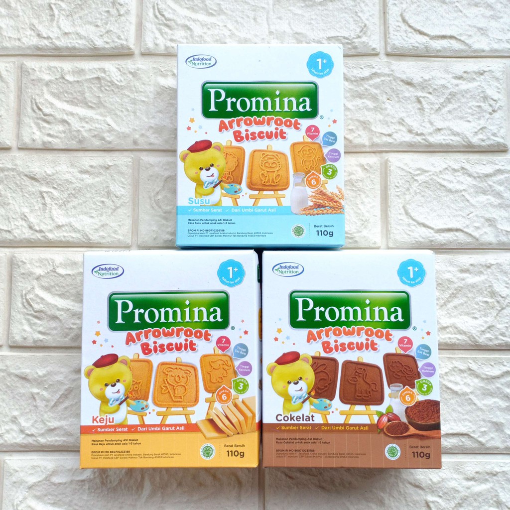 Jual Promina Arrowroot Biscuit 110gr Biskuit Snack Cemilan Makanan ...