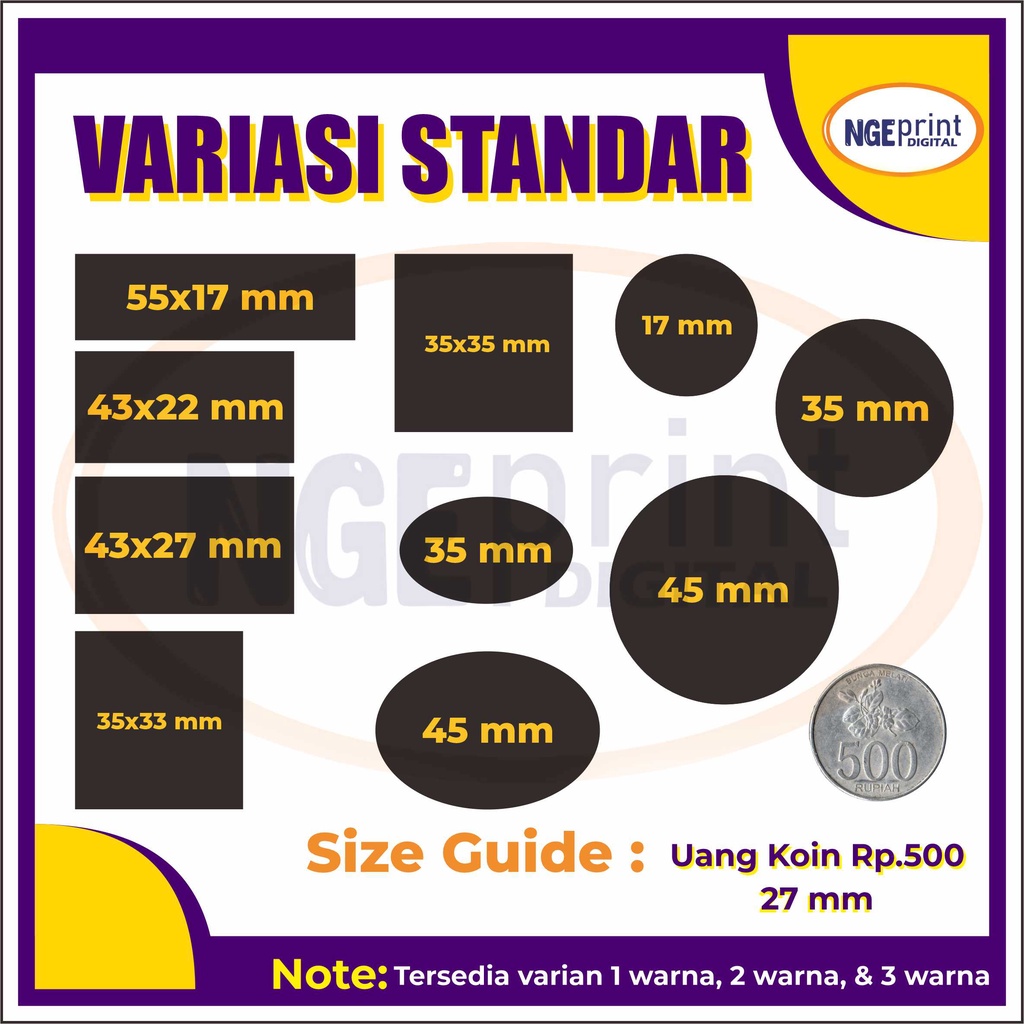 Jual [FREE DESIGN] Stempel Custom Logo, Stempel KOTAK/BULAT/OVAL ...