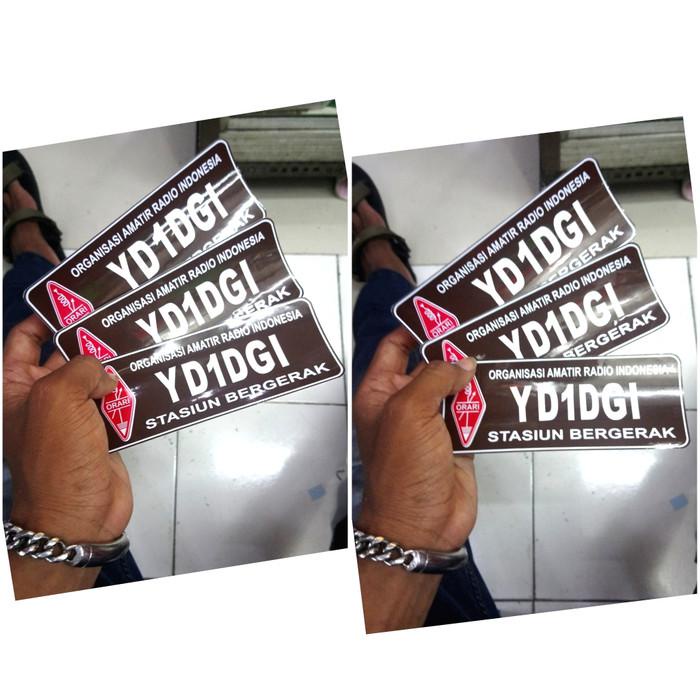 Jual Stiker / Label / Stiker Callsign Stasiun Bergerak Orari - Rapi ...