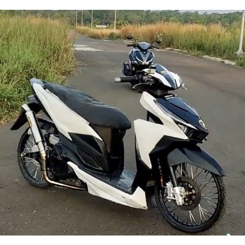 Jual KNALPOT VARIO 125 VARIO 150 RMS MUFFLER BULAT DRAK PANGKON BAWAH ...