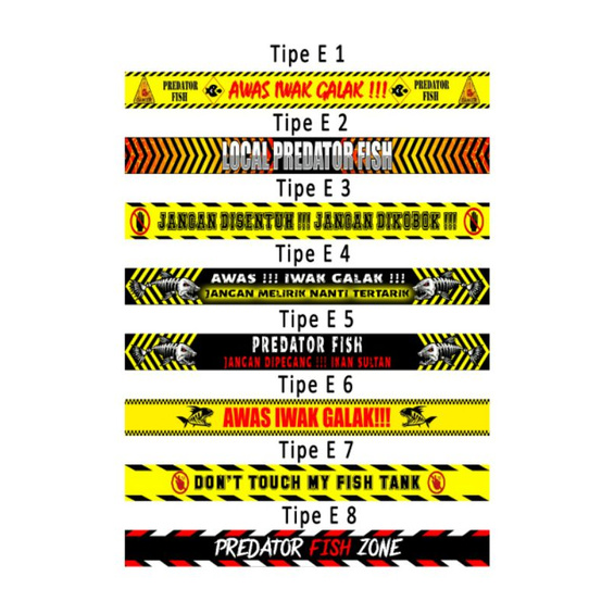Jual stiker aquarium stiker red cupper stiker ikan cupang stiker koi ...