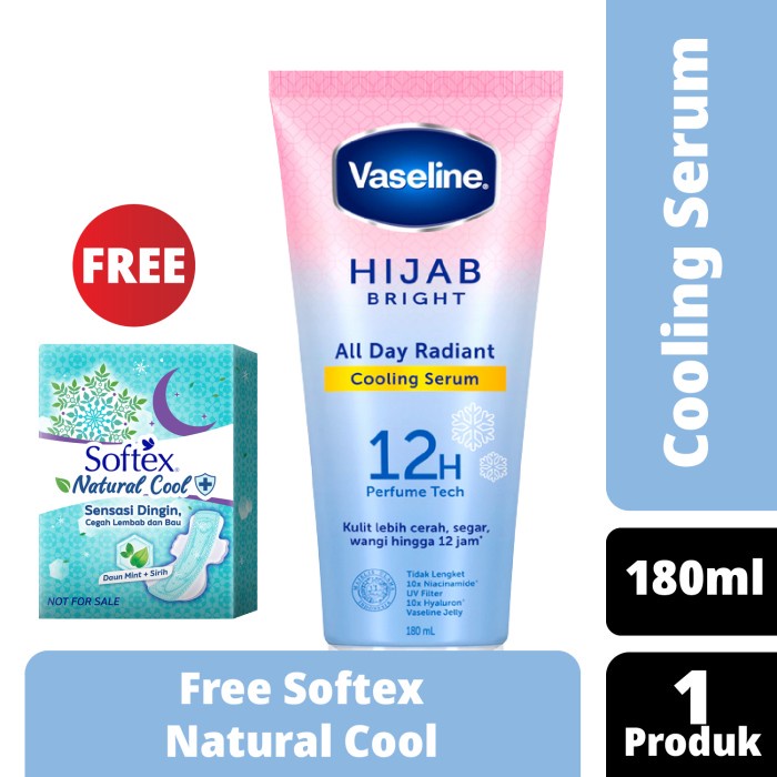 Jual Baru!! Vaseline Hijab Bright All Day Radiant Cooling Serum ...