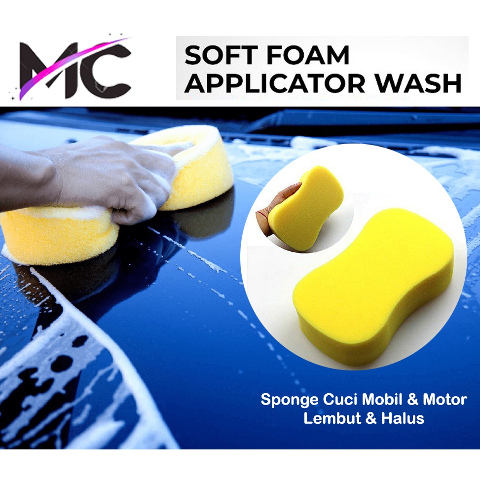 Jual Spons Cuci Mobil Motor Busa Foam Car Wash Perawatan Auto Detailing ...