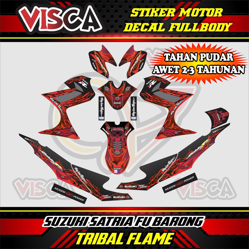 Jual decal SUZUKI decal SUZUKI decal SUZUKI full body SATRIA FU BARONG ...