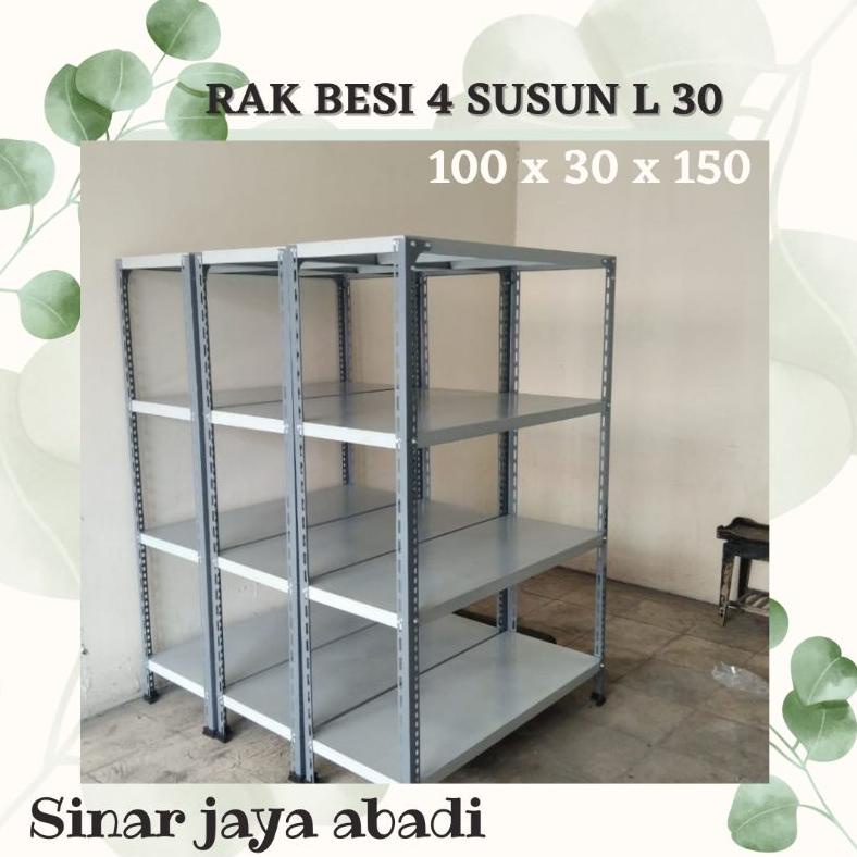 Jual Rak Besi 4 Susun Lebar 30 Cm Anti Karat Anti Rayap Kualitas Okee ...