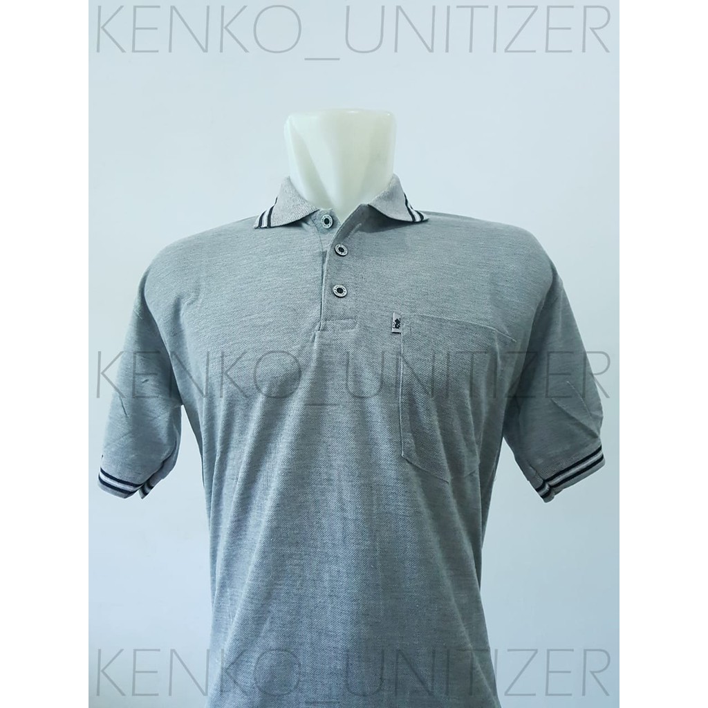 Jual UNITIZER LS ( XL ) Kaos Polo Pria shirt SAKU KANTONG / Kaos Kerah ...