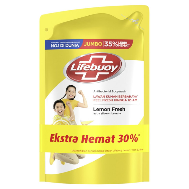 Jual Lifebuoy Sabun Mandi Cair Anti Bacterial Body Wash Lemon Fresh 100 ...