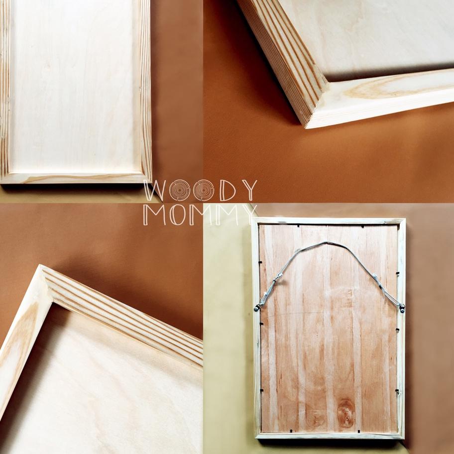 Jual Frame A3+ 32x48 cm A3 plus - Bingkai Kayu Pinus Natural - Pigura ...