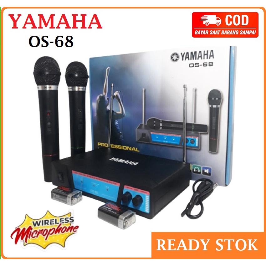 Jual Microphone Yamaha Mic Wireles Double OS-68/Yamaha YM-66 Suara ...