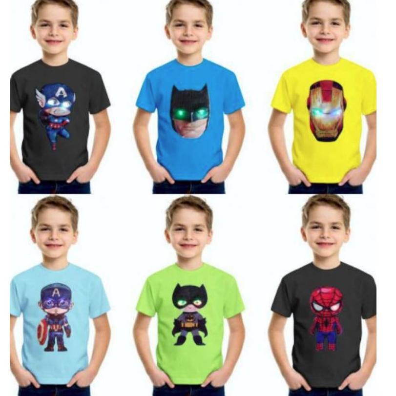 Jual Promo Spesial SETELAN LED SPIDERMAN CAPTAIN AMERICA ULTRAMAN FLASH ...