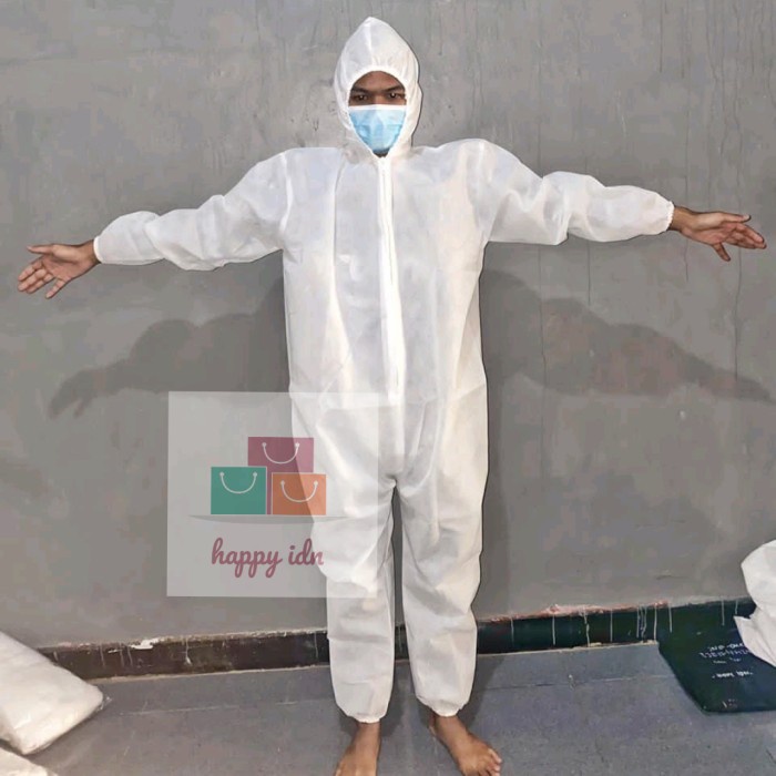 Jual Medis-Seragam- Disposable Apd Hazmat Spunbond Gramasi 75 Real ...