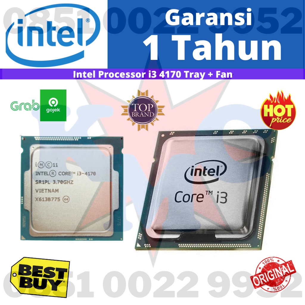 Jual Intel Processor i3 4170 Tray + Fan | Shopee Indonesia